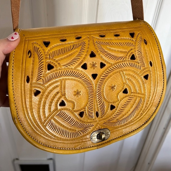 Bags | Moroccan Leather Purse | Poshmark